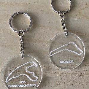 Race Circuit Keyring, Race Track Keychain, F1 Keyring, Motorsport Gift ...
