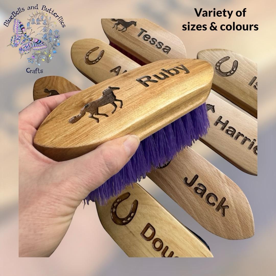 Personalised Horse Grooming Brush, Dandy Brush, Horse Gifts for Owners ...