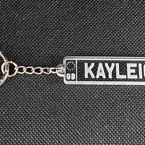 Personalised Number Plate Keyring Laser Engraved Custom - Etsy UK