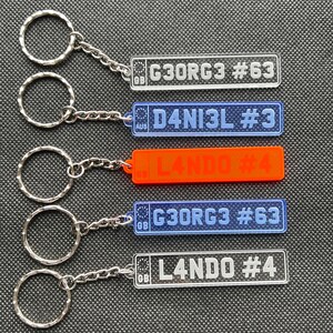 F1 Driver Keyrings, Formula 1 Driver Keychains, Lewis Hamilton, Lando ...