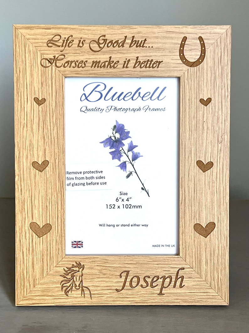 Personalised Horse Frame Horse Photo Frame Horse Gift Horse - Etsy