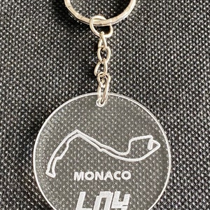 Race Circuit Keyring, Race Track Keychain, F1 Keyring, Motorsport Gift ...