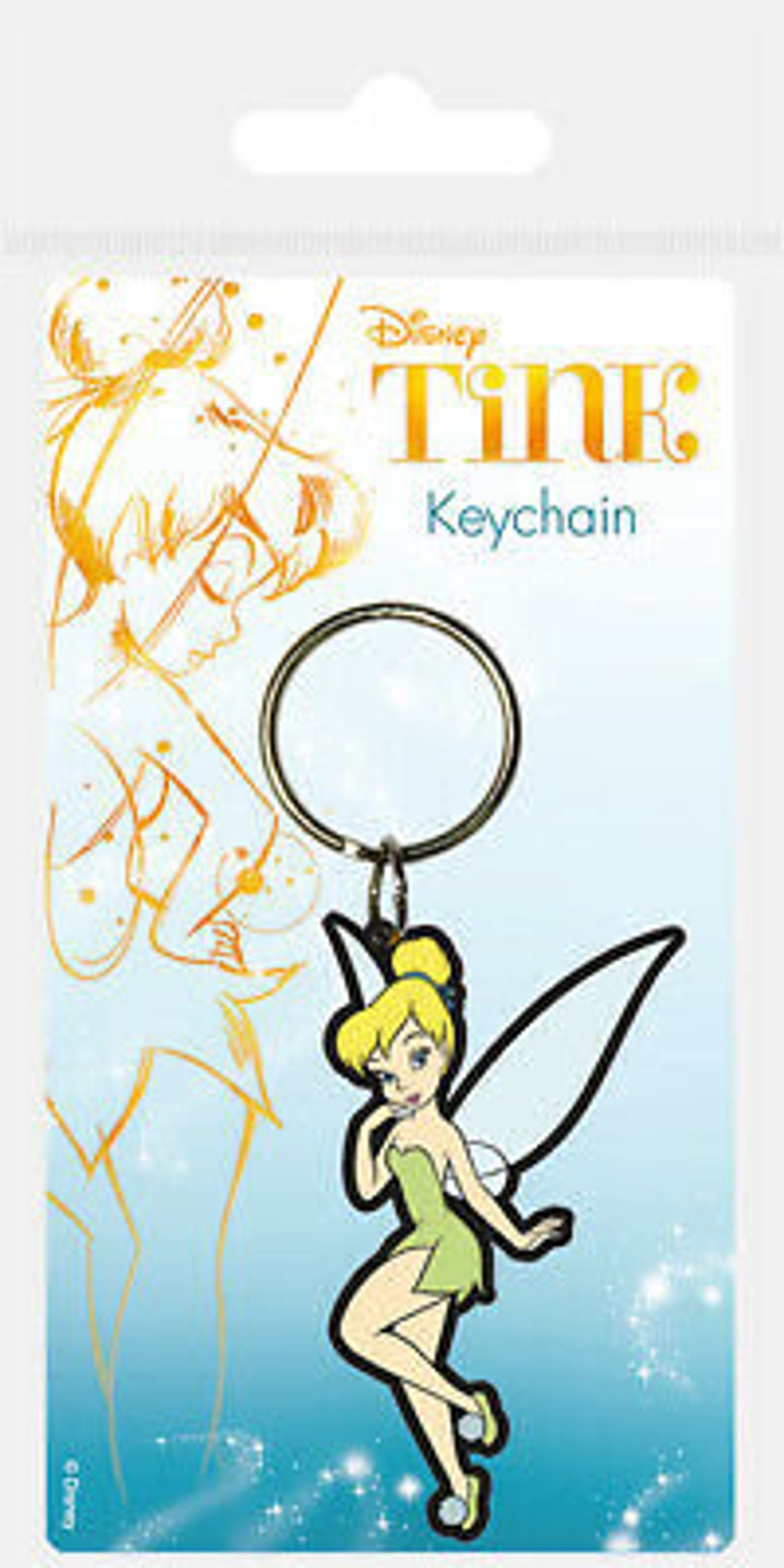 Disney Tinkerbell RK38526C PVC Rubber Keychain 6x6cm - Etsy