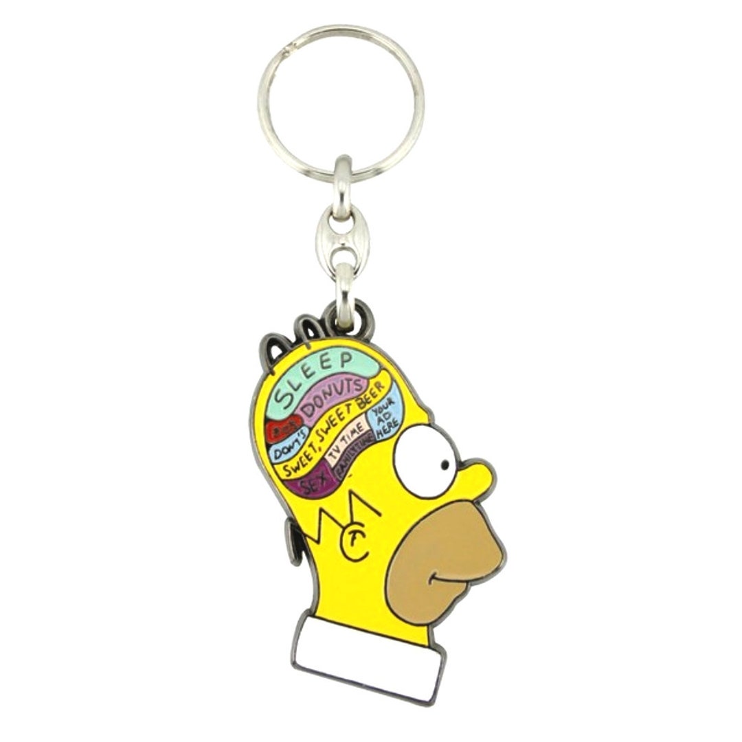 The Simpsons Homer Simpson Brian Enamelled Licensed Keychain-keyring - Etsy