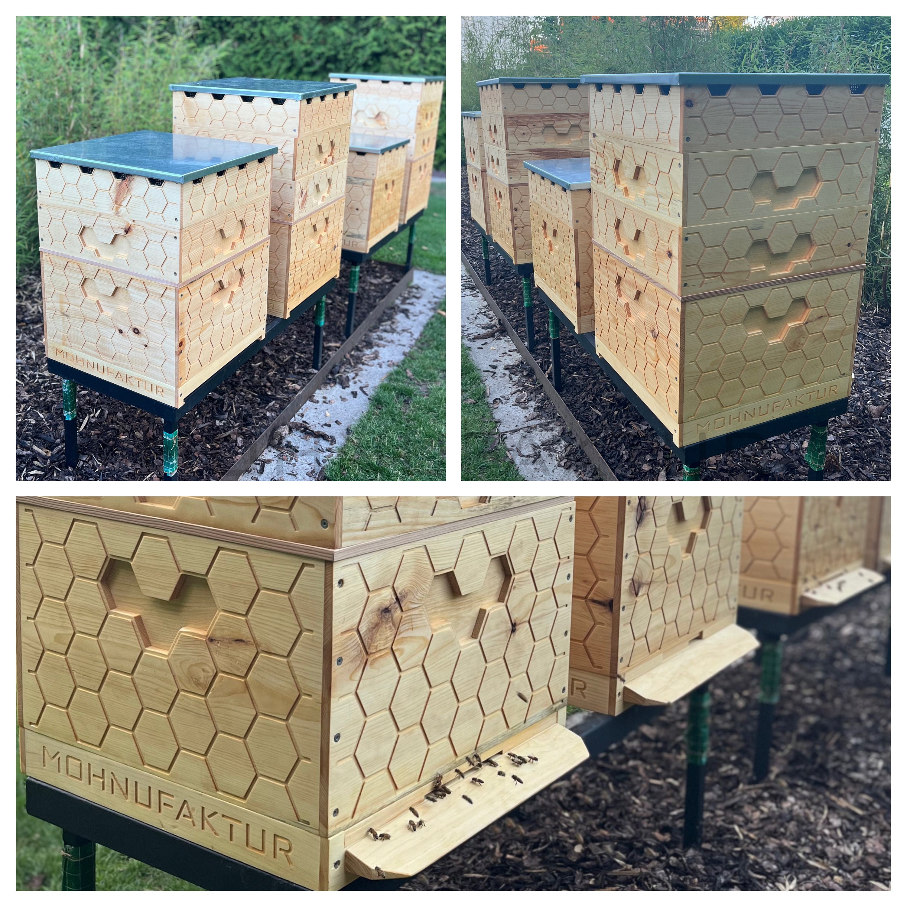 3D CNC Files [.dxf & .stl Plans] for 12 US Dadant Bee Hives According ...