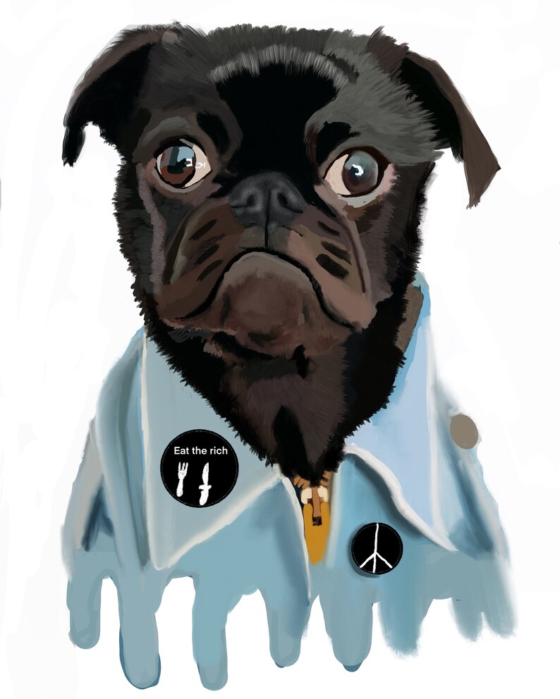 Peace Pug - Etsy