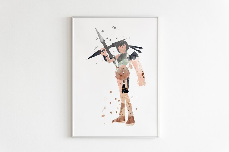 Yuffie Kisaragi POSTER: Watercolor Wall Art Final Fantasy Art - Etsy