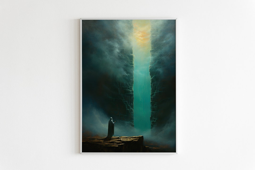 Moses Receives Decalog POSTER II: Wall Decor Inspired by Beksinski Art ...