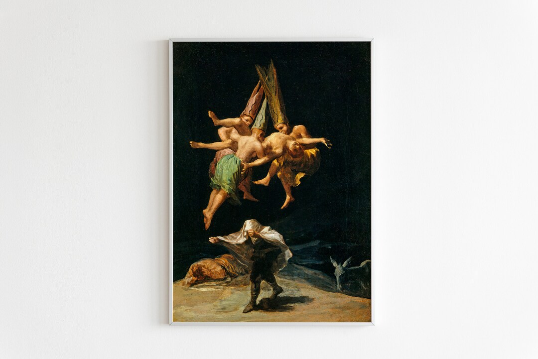 Francisco De Goya POSTER: Reproduction of Goya Painting, Vuelo De ...