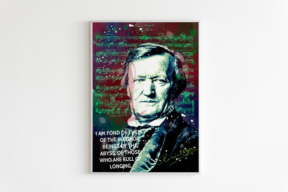 Richard Wagner POSTER II: Portrait of Wagner Class Room Decor - Etsy