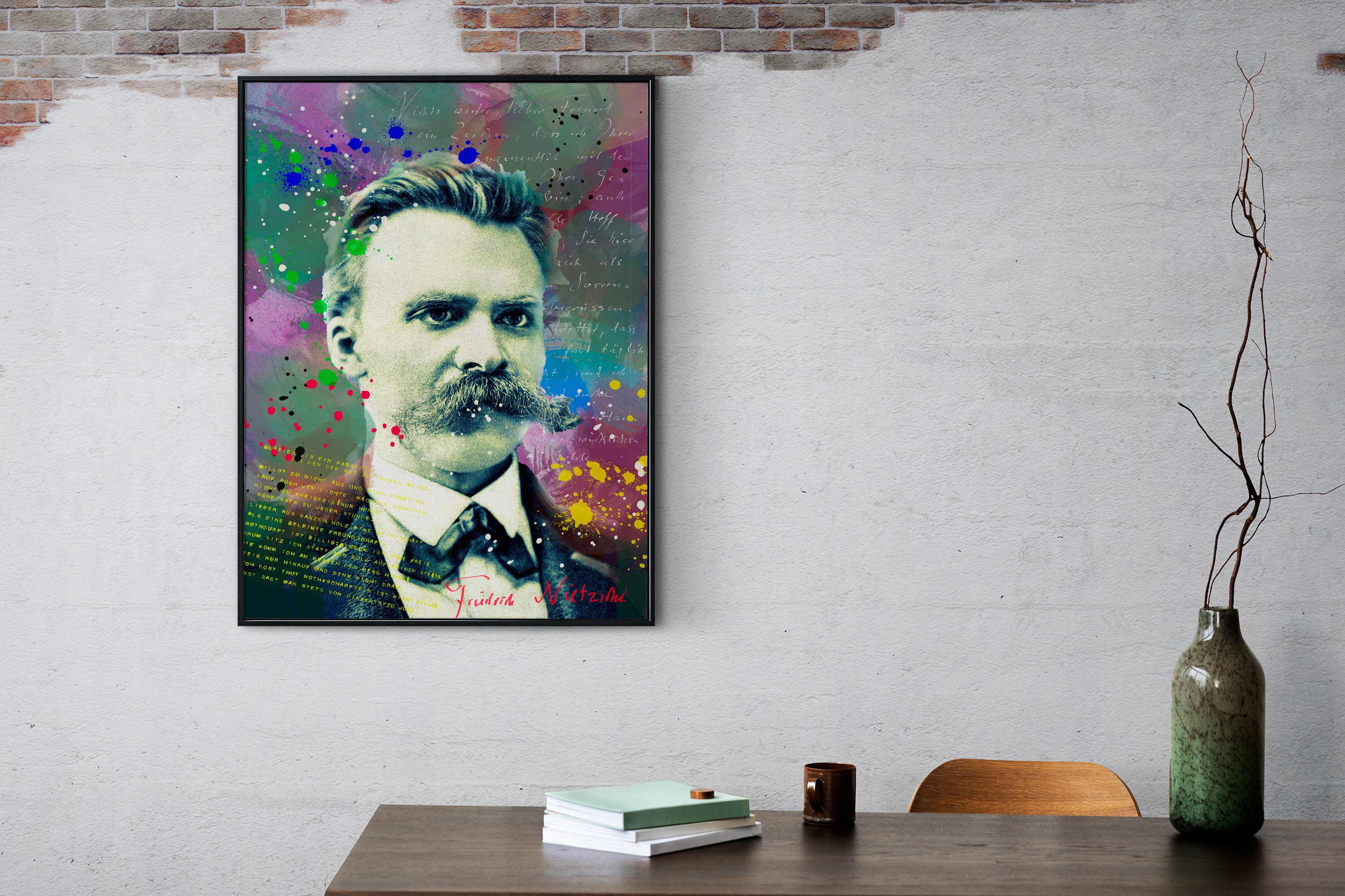 Friedrich Nietzsche POSTER II: Portrait of Nietzsche Class - Etsy