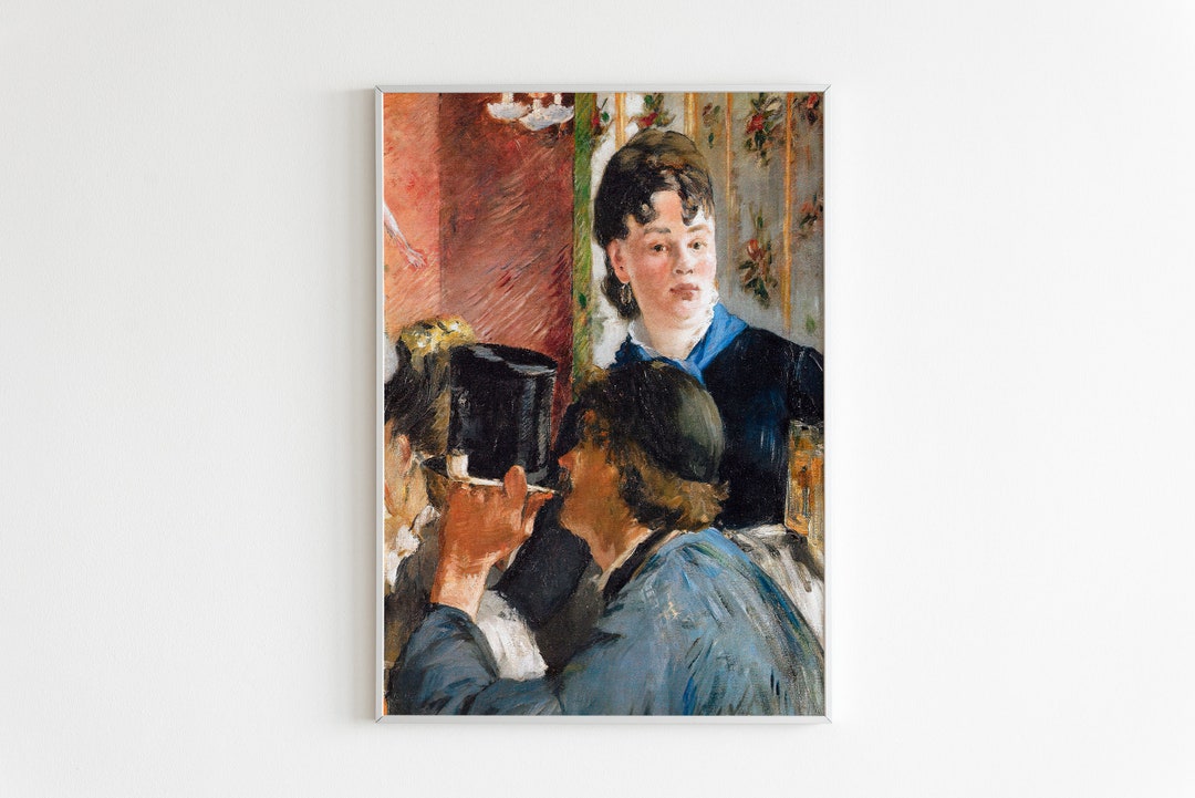 Edouard Manet POSTER XVI: Reproduction of Manet Painting, Woman Serving ...