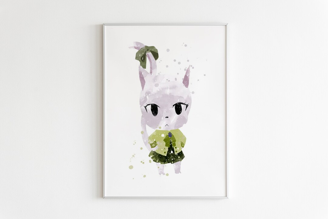 Carla POSTER: Watercolor Wall Art, Fairy Tail Art Decor, Manga ...