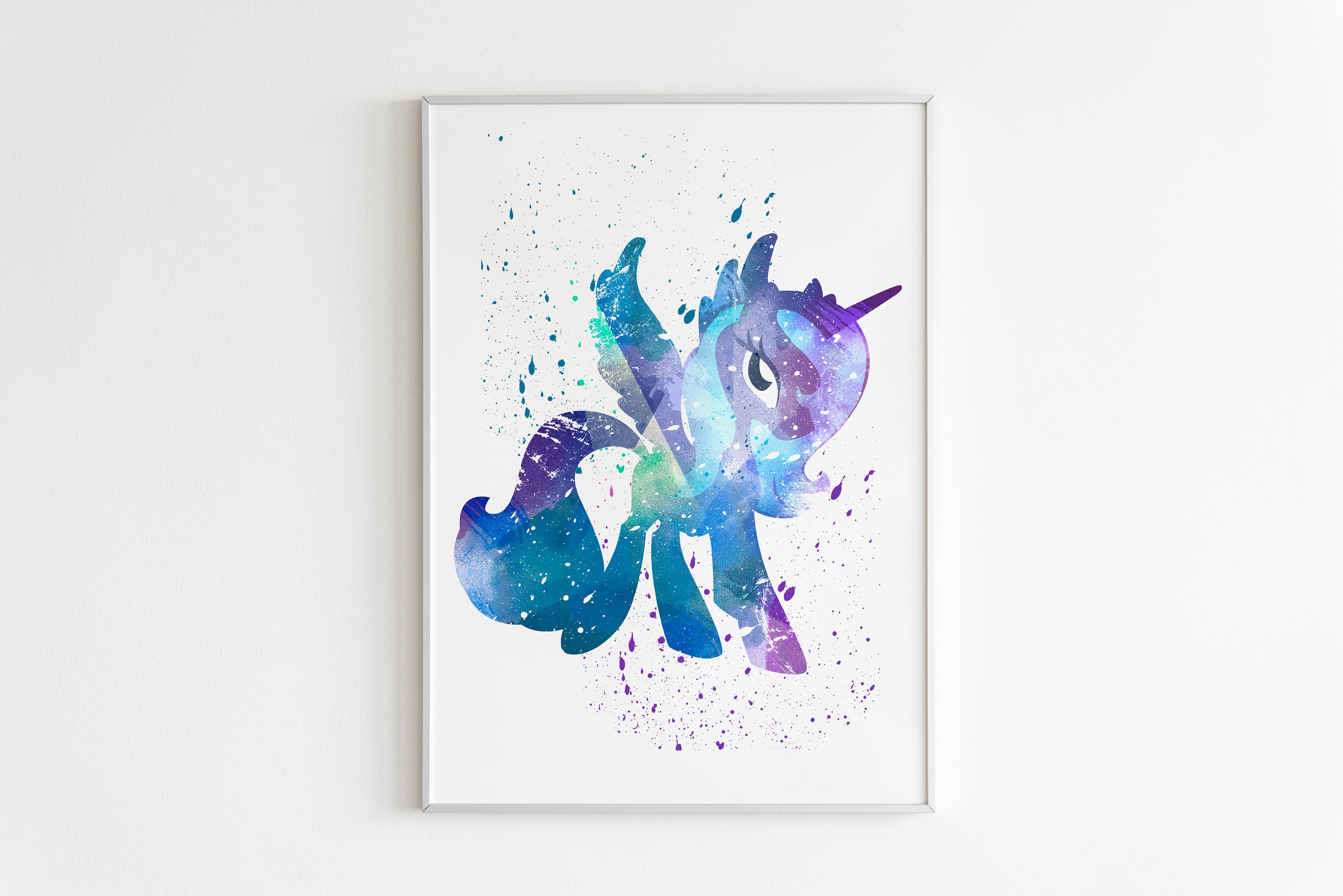 Princess Luna POSTER: Watercolor Wall Art My Little Pony Art - Etsy