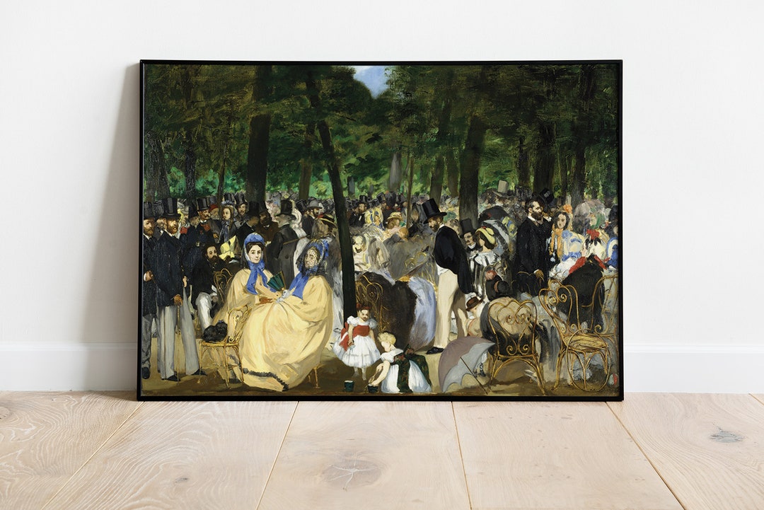 Edouard Manet POSTER XLI: Music in the Tuileries Garden Fine Art Print ...