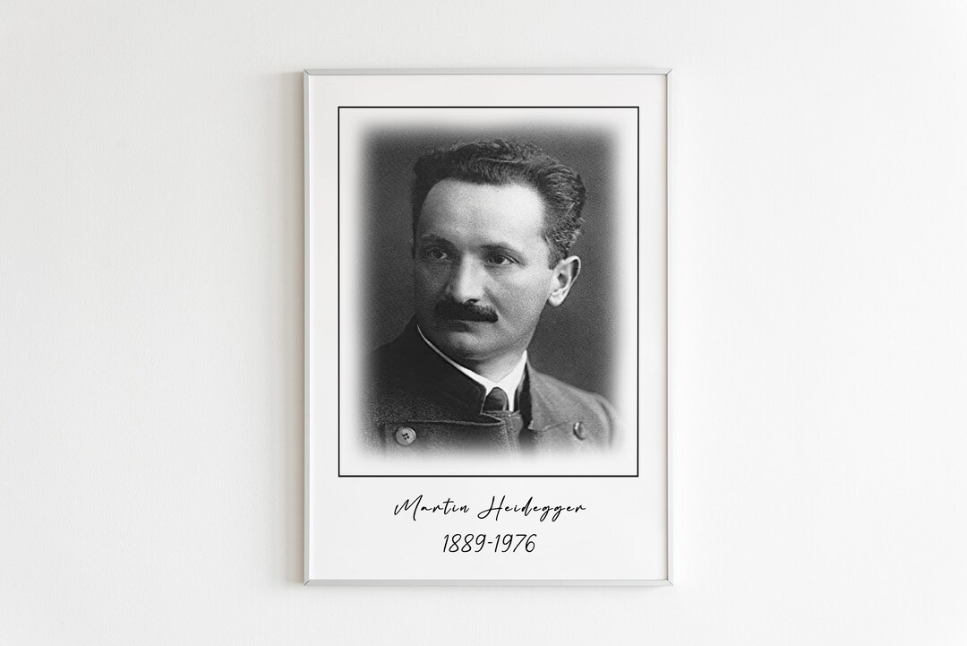 Martin Heidegger POSTER: Portrait of Heidegger, Class Room Decor ...