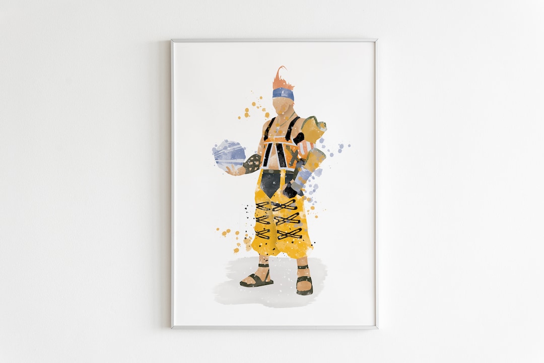 Wakka POSTER: Final Fantasy Character Watercolor Print on Quality Paper ...
