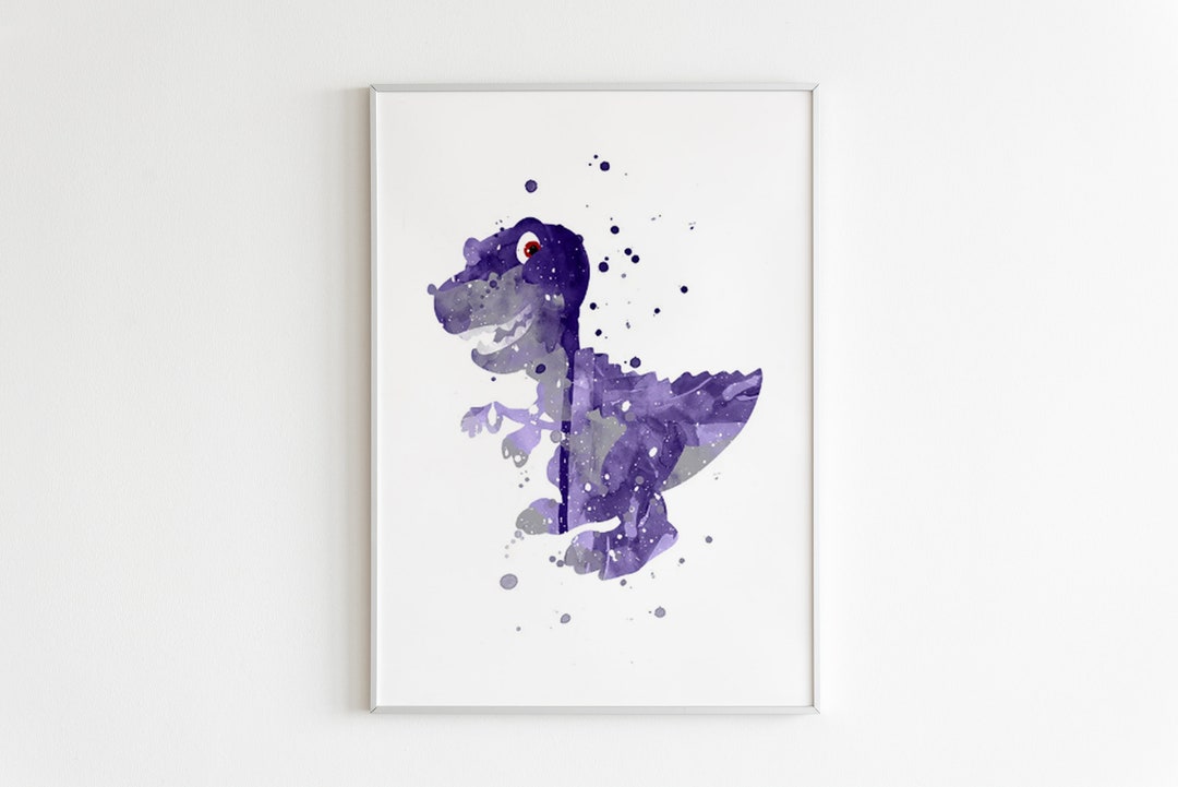 Chomper POSTER: Watercolor Wall Art, Chomper Art Decor, the Land Before ...