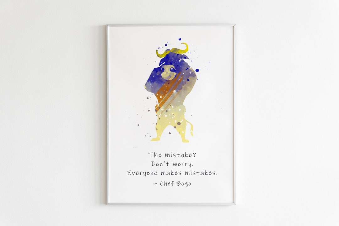 Chief Bogo Quote POSTER: Watercolor Wall Art, Chief Bogo Art Decor ...