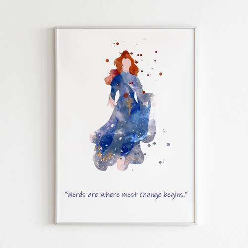Jasnah Kholin Quote POSTER: Watercolor Wall Art Stormlight - Etsy
