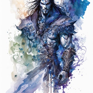 Kaladin III POSTER: Watercolor Wall Art, Stormlight Archive Wall Decor ...