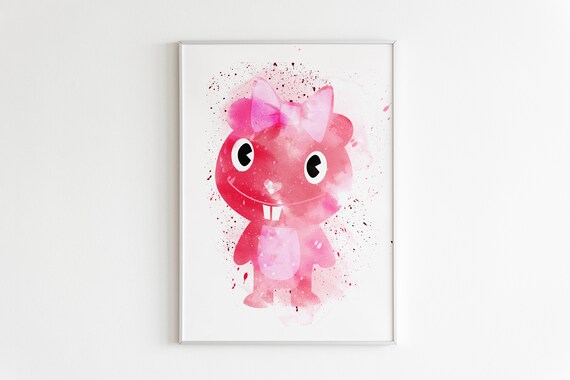 Happy Tree Friends POSTER: Watercolor Wall Art Gigles Art | Etsy