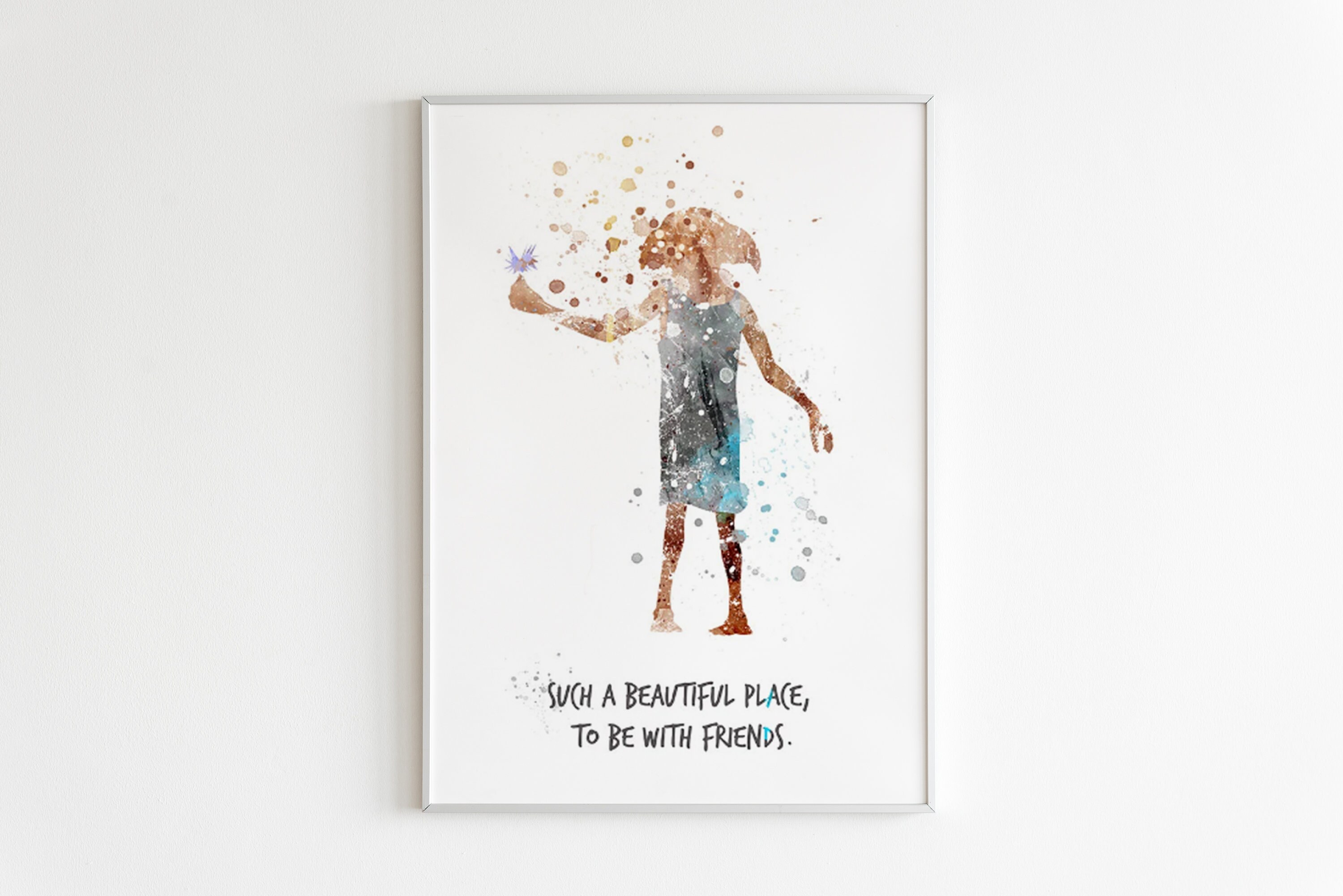 Dobby Quote POSTER: Watercolor Wall Art Dobby Art Decor Book - Etsy