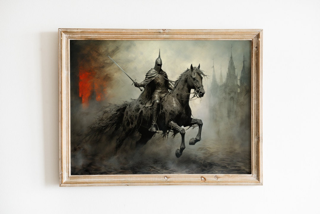 Crusader POSTER III: Wall Decor Inspired by Beksinski Art Medieval Art ...