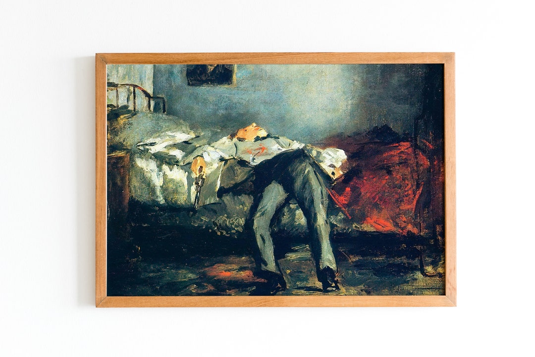 Edouard Manet POSTER XXVI: Reproduction of Manet Painting, Le Suicide ...