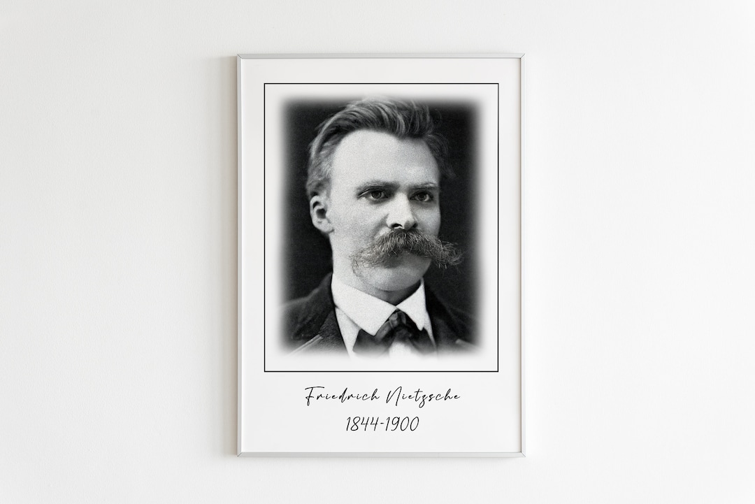 Friedrich Nietzsche POSTER: Portrait of Nietzsche, Class Room Decor ...