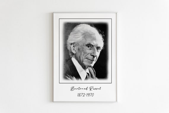 Bertrand Russel POSTER: Portrait of Bertrand Russel Class - Etsy