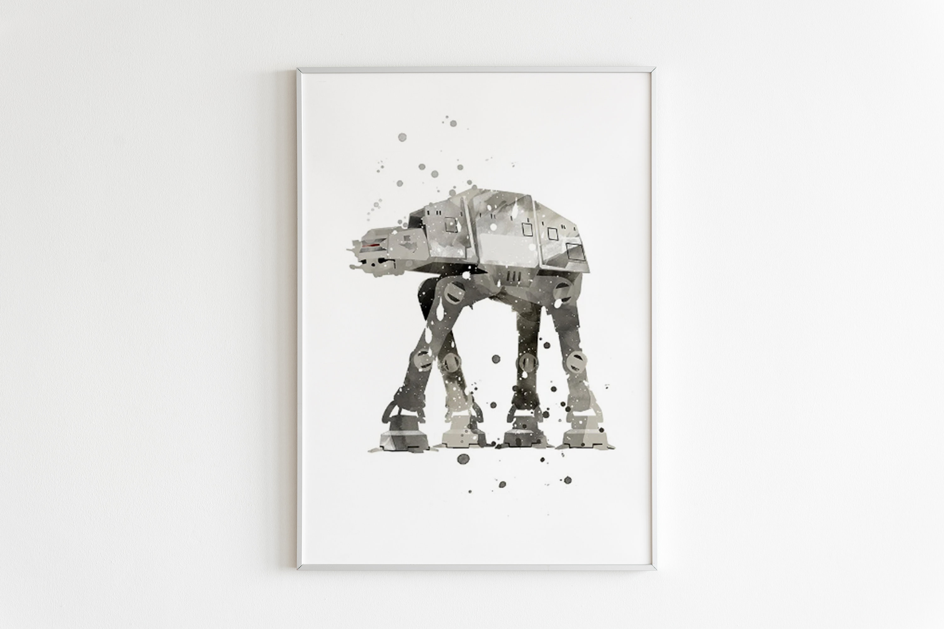 AT-AT POSTER: Watercolor Wall Art At-at Art Decor Star Wars - Etsy