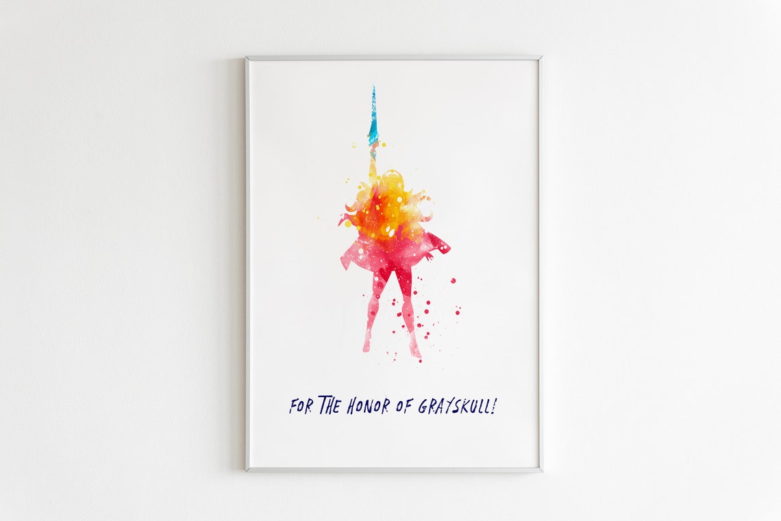 She-ra Quote POSTER: Watercolor Wall Art She-ra and the - Etsy