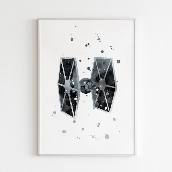 Tie Fighter Poster - Etsy UK