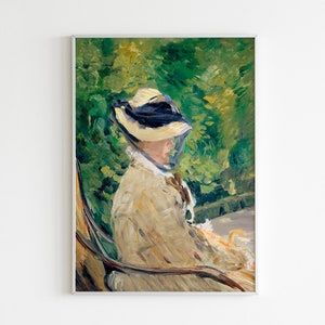 Edouard Manet POSTER X: Reproduction of Manet Painting, Madame Manet ...