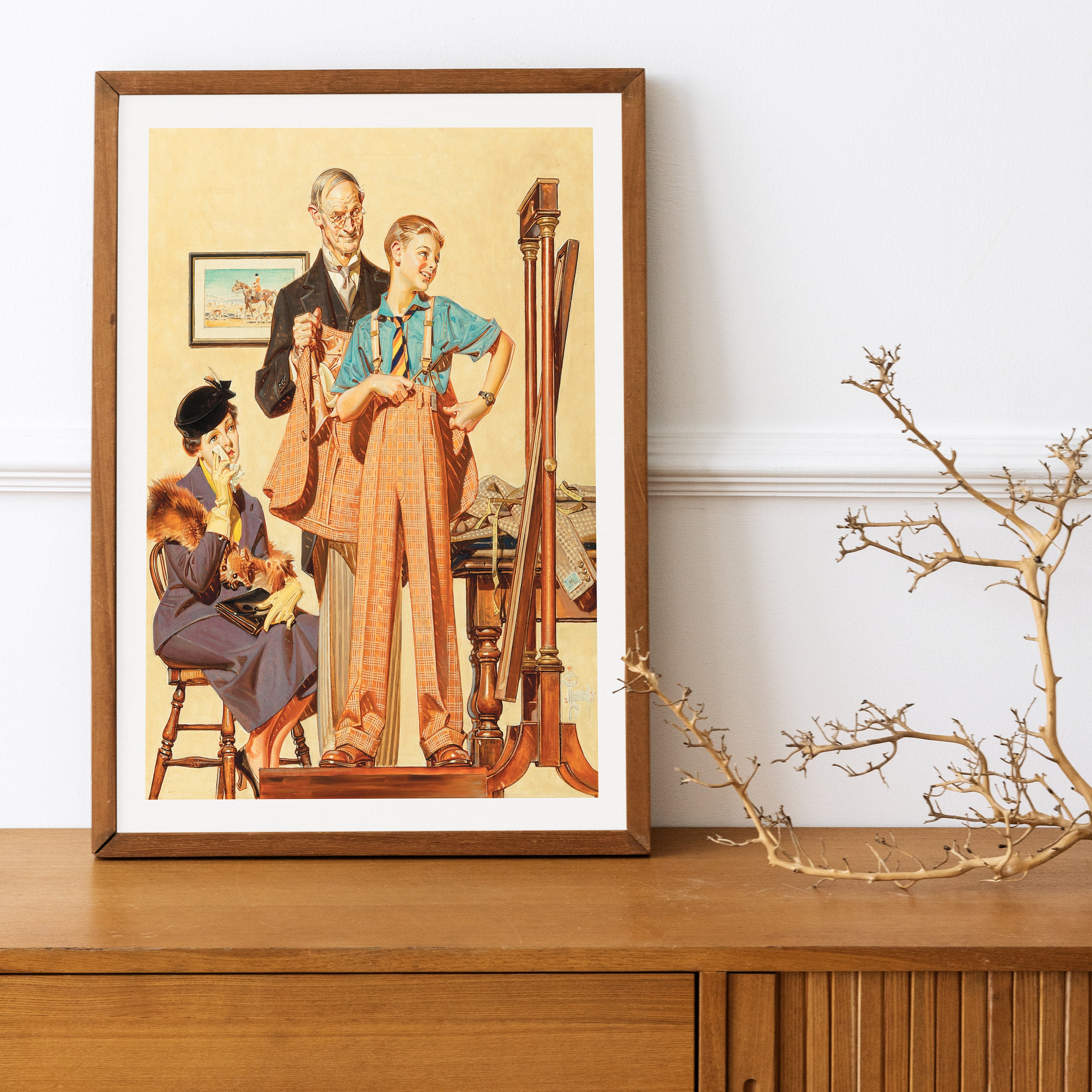 Joseph Leyendecker POSTER III: First Long Suit by Joseph - Etsy