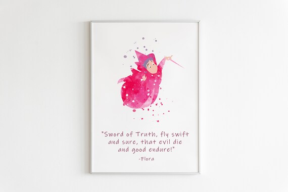 Flora Quote POSTER: Watercolor Wall Art Flora Art Decor - Etsy