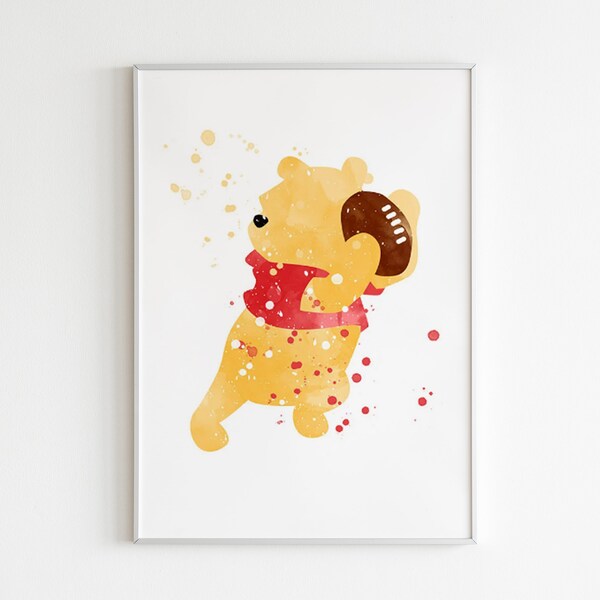Football Winnie the Pooh - Etsy