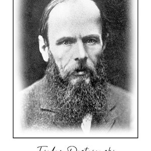Fjodor Dostojewski POSTER: Portrait of Fjodor Dostojewski, Class Room ...