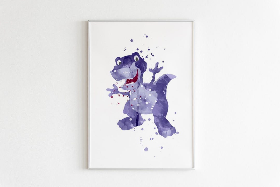 Chomper II POSTER: Watercolor Wall Art, Chomper Art Decor, the Land ...