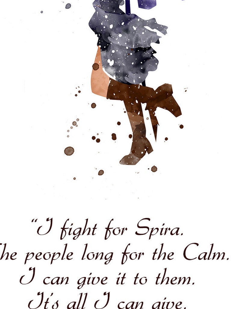 Yuna Quote POSTER: Watercolor Wall Art Final Fantasy Art - Etsy