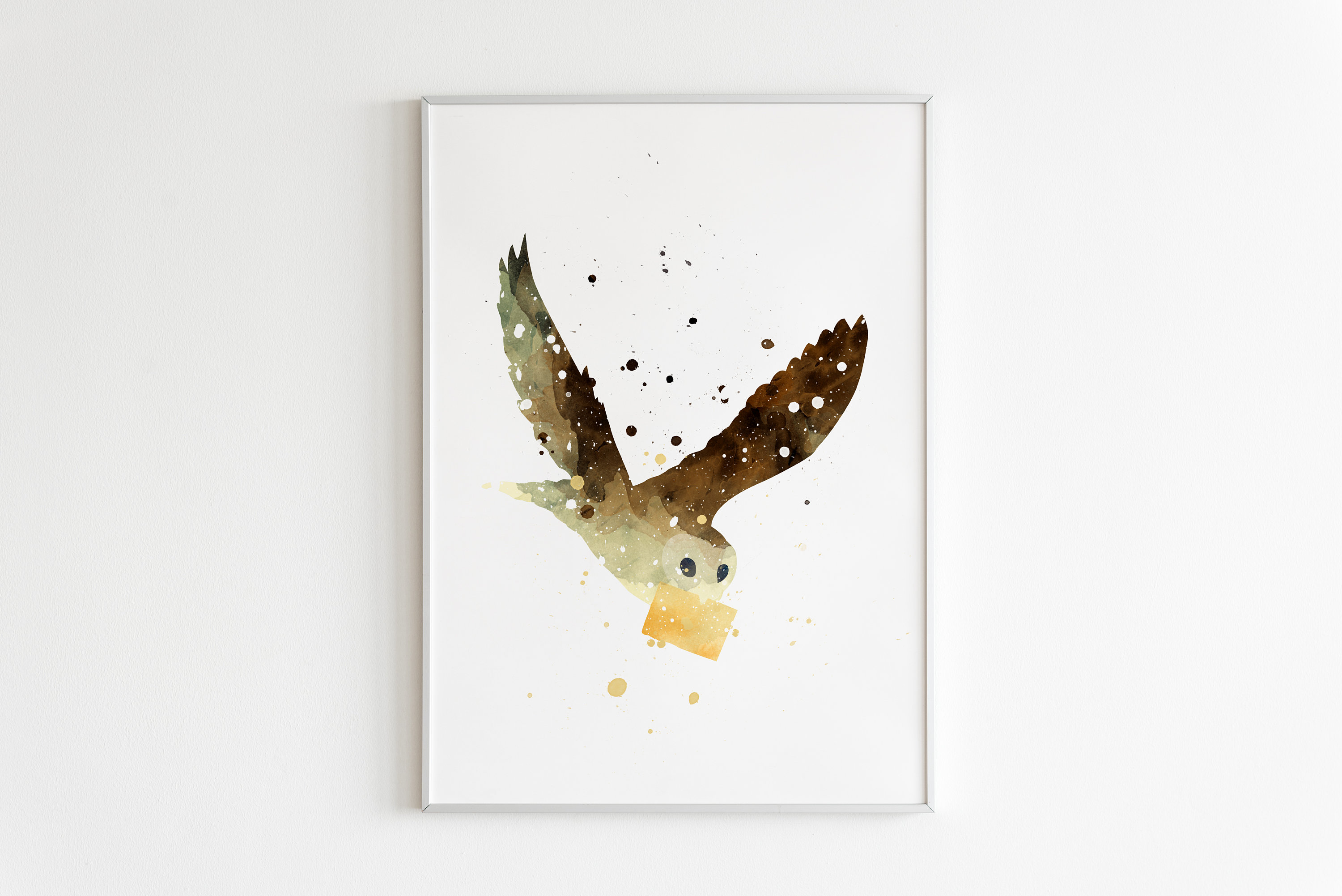 Hedwig POSTER: Watercolor Wall Art Hedwig Art Decor Book - Etsy