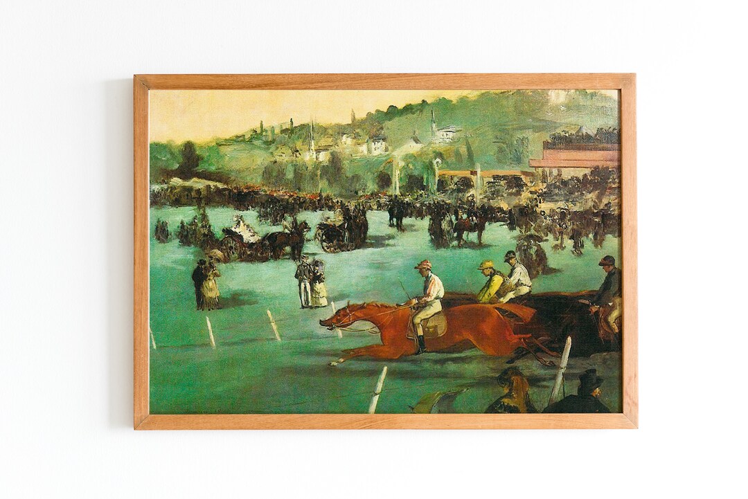 Edouard Manet POSTER XXXI: Reproduction of Manet Painting, the Races in ...