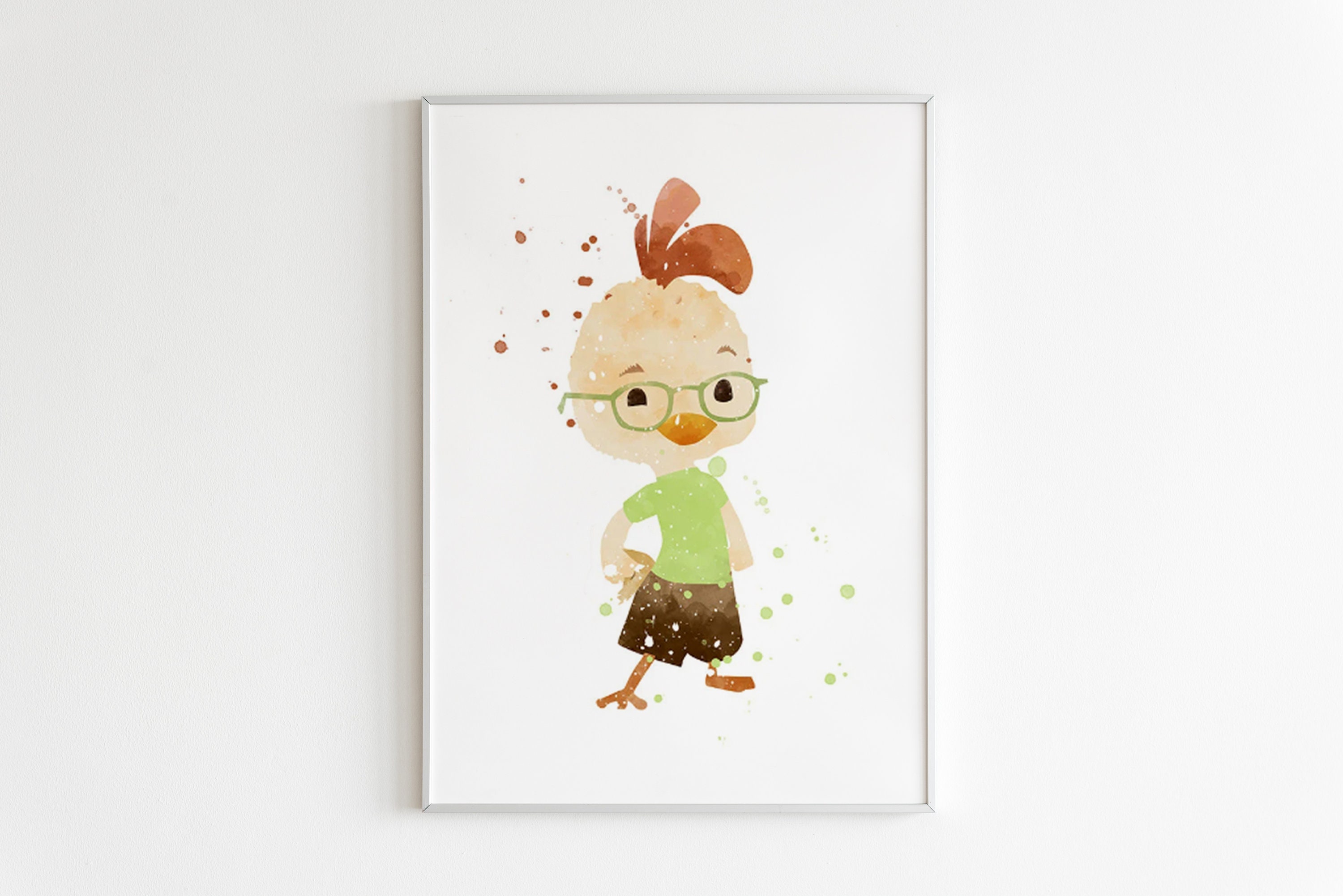 Chicken Little POSTER: Watercolor Wall Art Chicken Little Art - Etsy India