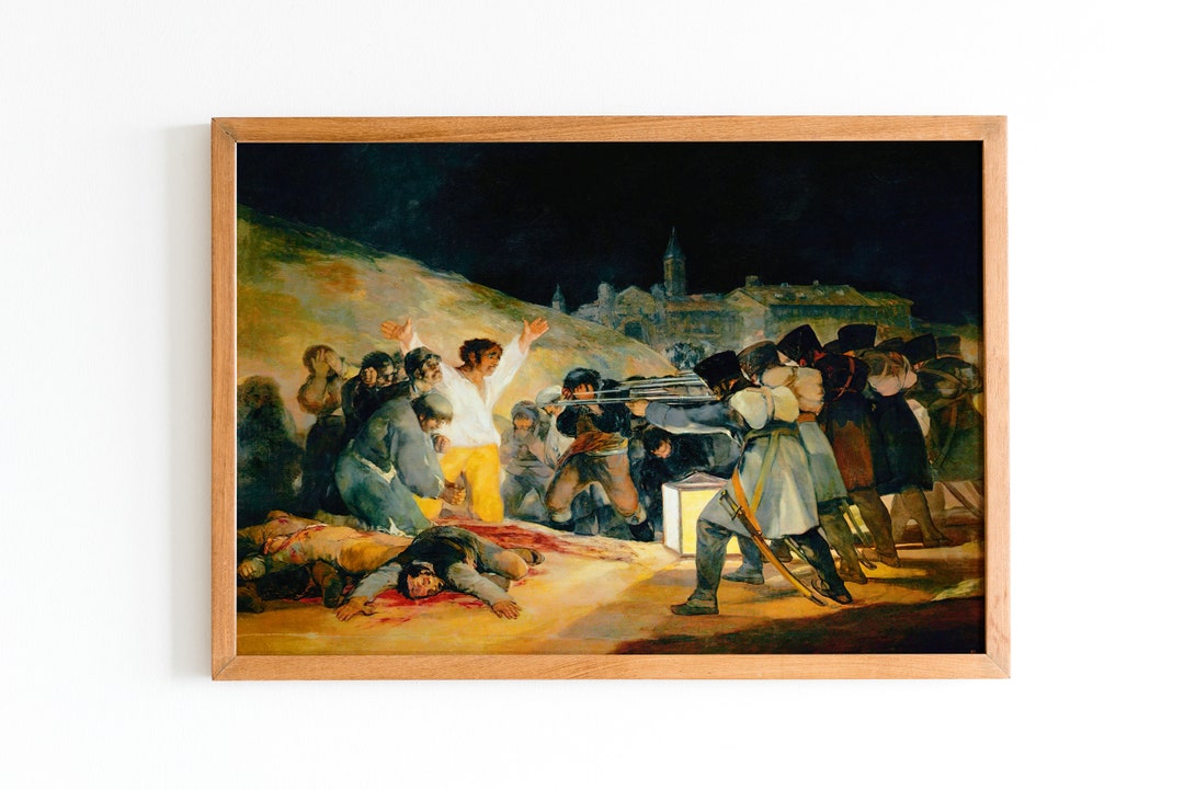 Francisco De Goya POSTER II: Reproduction of Goya Painting, the Third ...