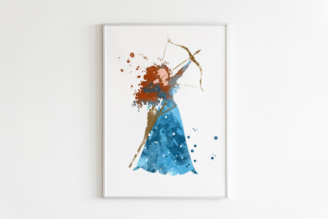 Brave II POSTER: Watercolor Wall Art, Brave Bears Art Decor, Cartoon ...