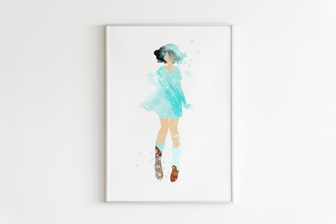 Mayuri Shiina POSTER: Watercolor Wall Art, Steinsgate Art Decor, Manga ...
