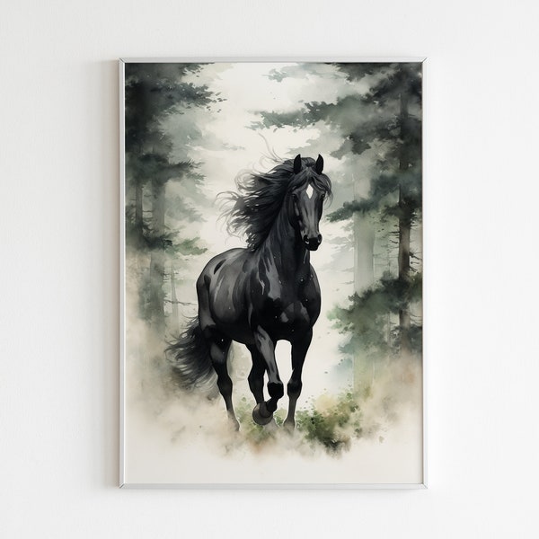 Friesian Horse - Etsy