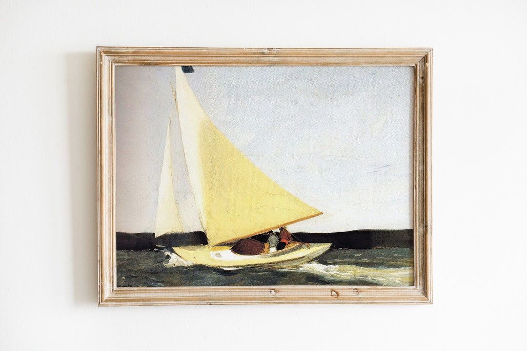 Edward Hopper POSTER XXXIX: Reproduction of Hopper Painting, Sailing ... Edward Hopper POSTER XXXIX: Reproduction of Hopper Painting, Sailing ...