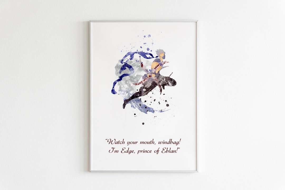 Edge Geraldine Quote POSTER: Watercolor Wall Art, Final Fantasy Art ...